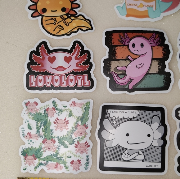 Office | Set Of 18 Cute Fantasy Axolotl Stickers | Poshmark